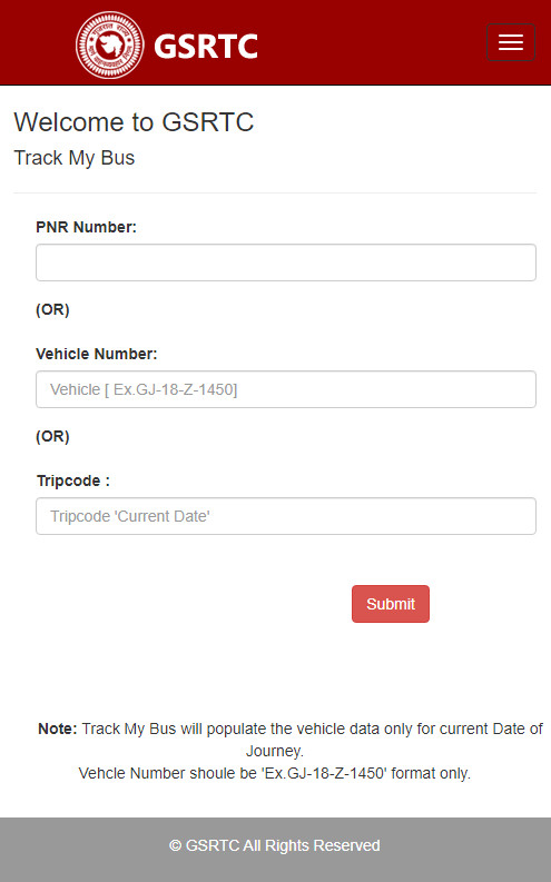 GSRTC Official Ticket Booking App Bus Tracking Search Bus Location 