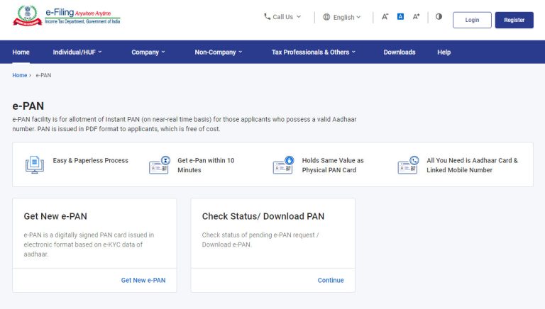 How to Apply and Download e-PAN Card Online Using Aadhar | MaruGujarat.net
